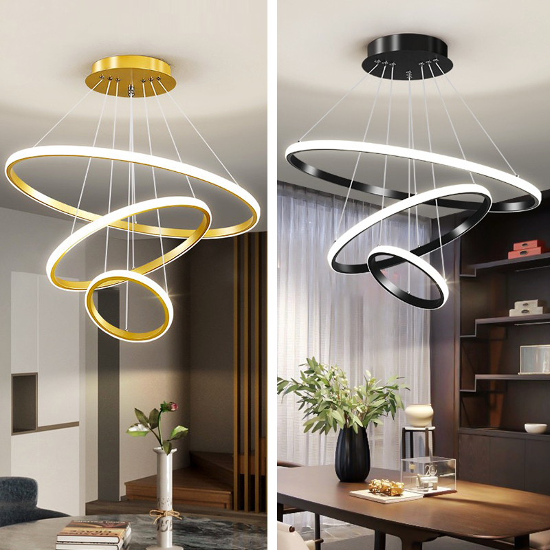 3 Color LED Ceiling Light Ceiling Lamp Chandelier for Bedroom Living ...