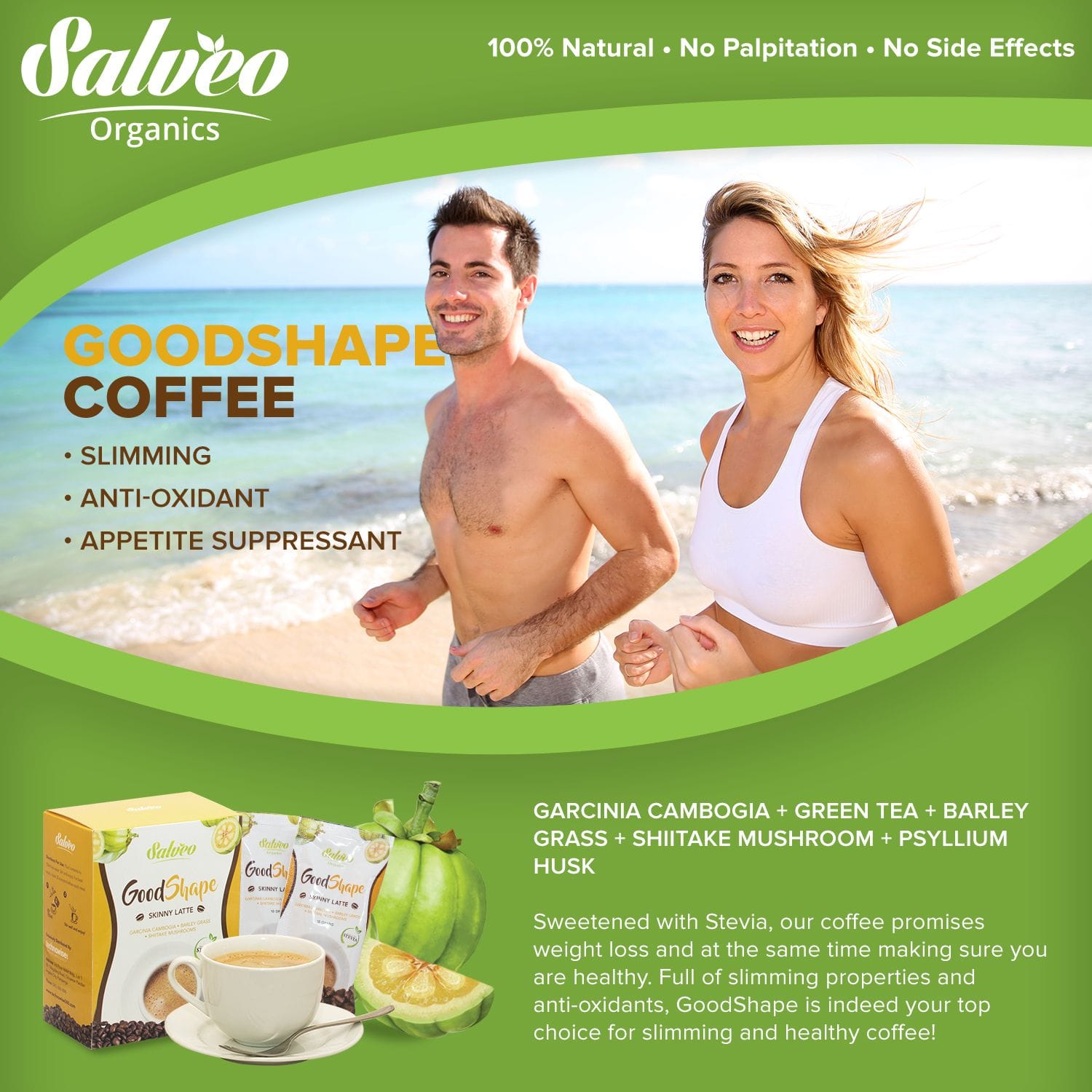 GoodShape Coffee Skinny Latte (10 sachets) by SALVEOWELL | Shopee ...