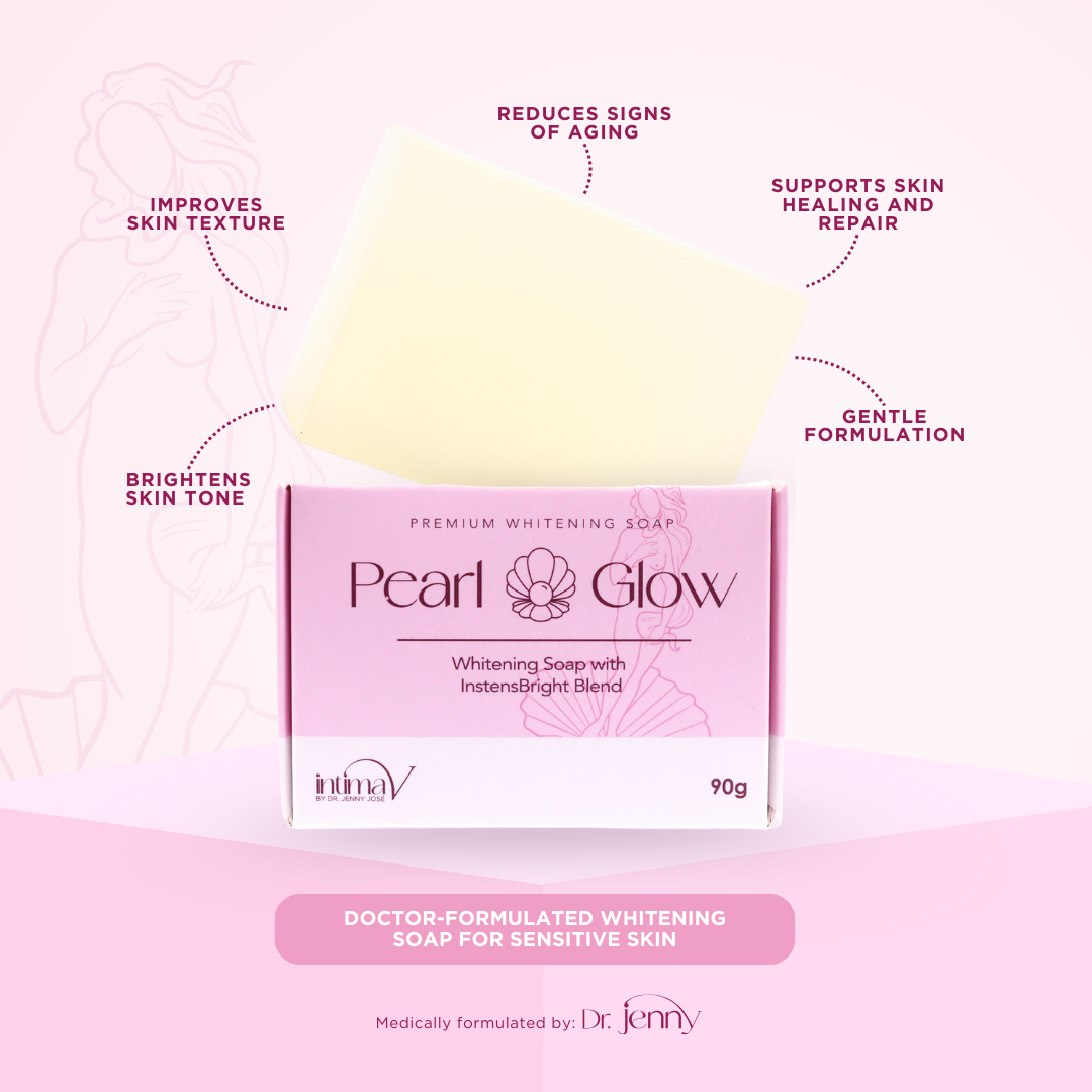 Pearl Glow Whitening Soap with InstensBright Blend - 90g | Shopee ...