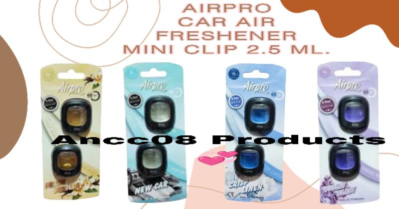 AIR FRESHENER MINI CLIP 2.5ML. Airpro | Shopee Philippines