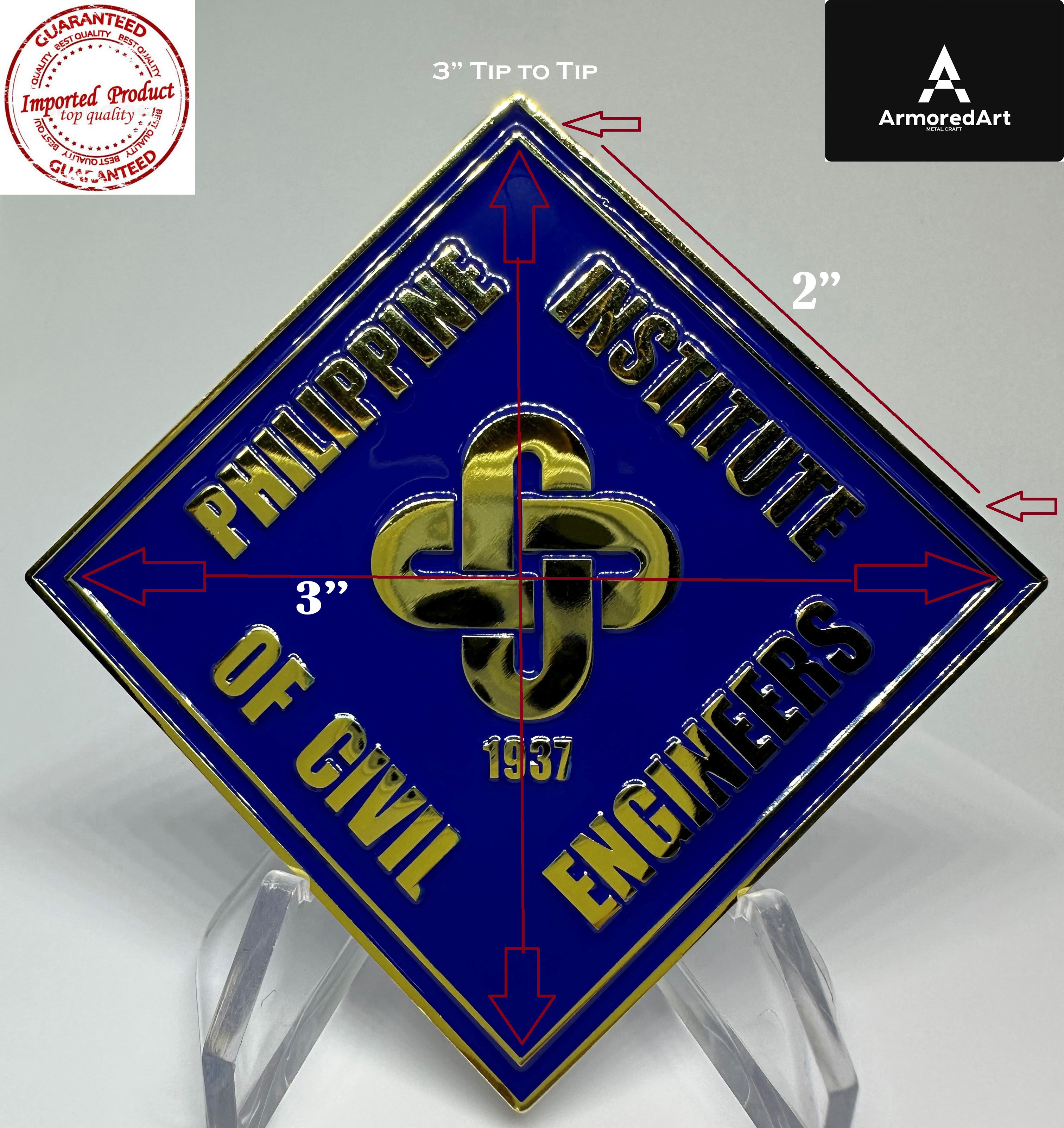 PICE Philippine Institute of Civil Engineers Emblem Imported | Shopee ...
