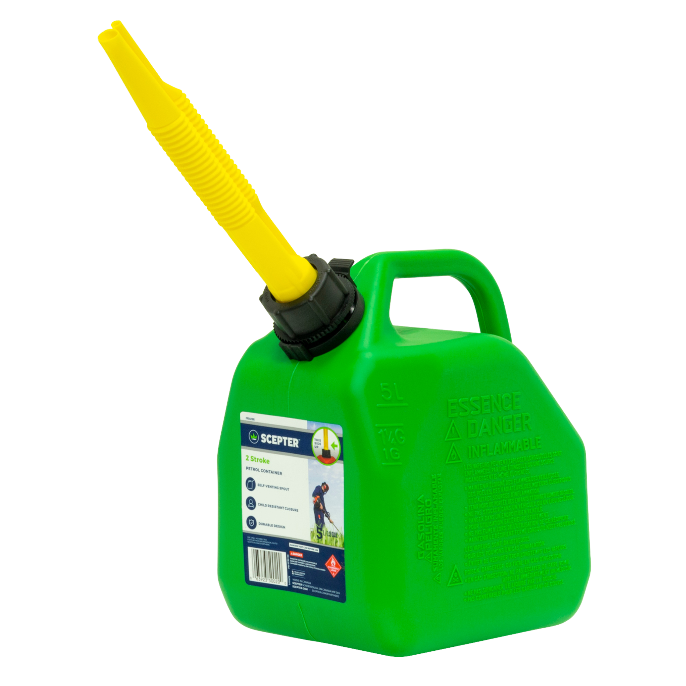 Fuel Container Two Stroke Green 5L/JERRY CAN (HDPE MATERIAL) | Shopee ...