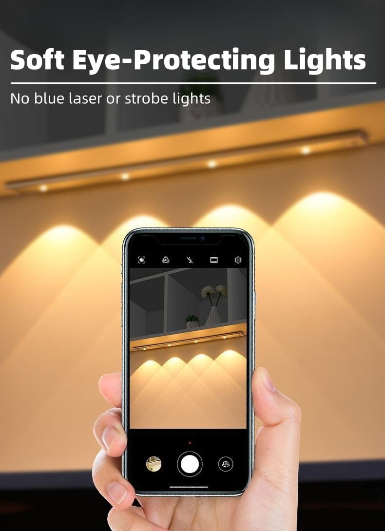 Luxy 60CM Motion Sensor Led Light for Bedroom 3 Colors Magnetic ...