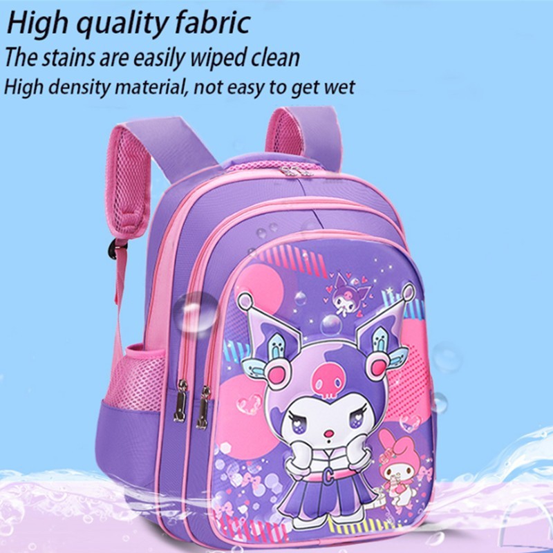 U toys Sanrio Student Schoolbag Cartoon Kuromi Melody Waterproof Large ...