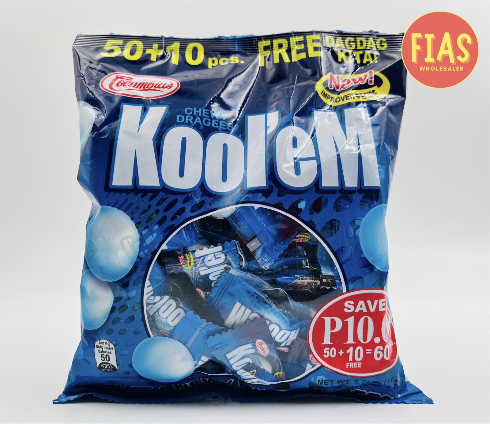 60 pcs Kool'eM Mint Chew Dragees Candy | Shopee Philippines