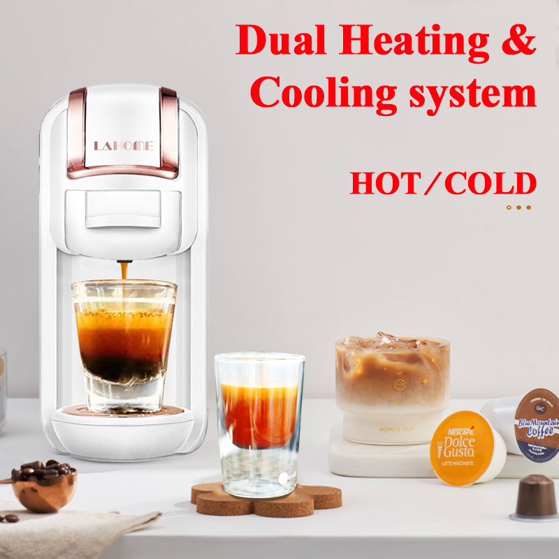 LAHOME Smart Capsule Coffee Maker Machine 6 in 1 Espresso Nespresso ...
