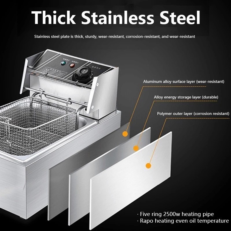 Panasoni Deep Fryer Electric Pan With Strainer Electric Deep Fryer ...