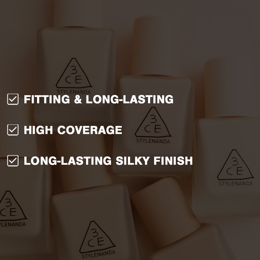 3CE Velvet Fit Foundation 30g | Shopee Philippines