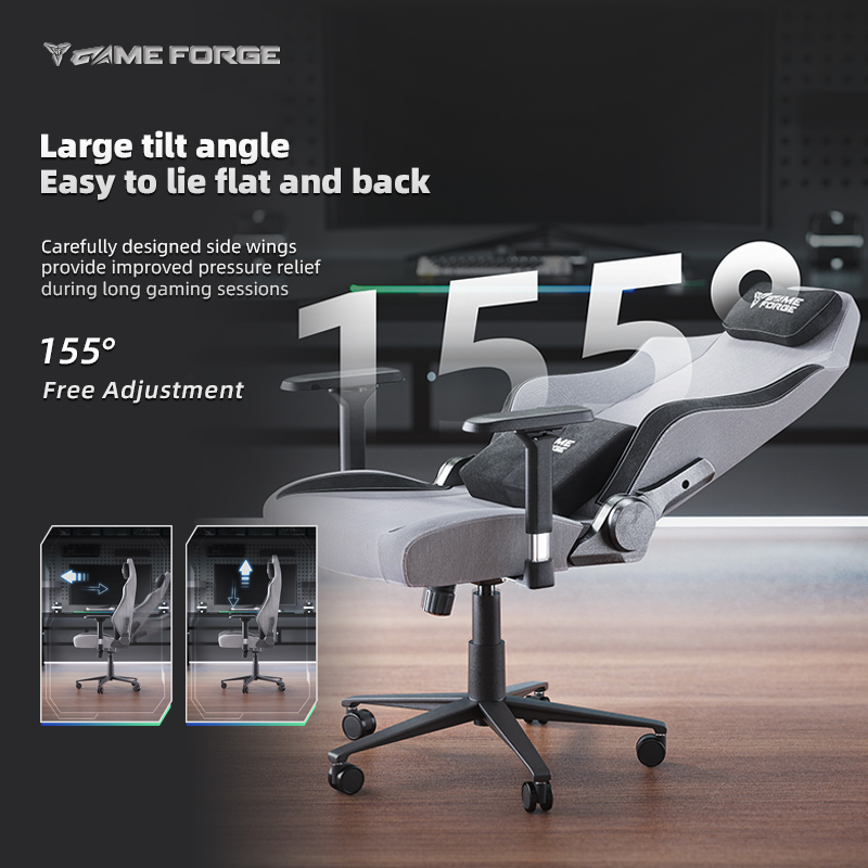 GAMEFORGE gaming chair Nebula Series cotton and linen fabrics ergonomic ...