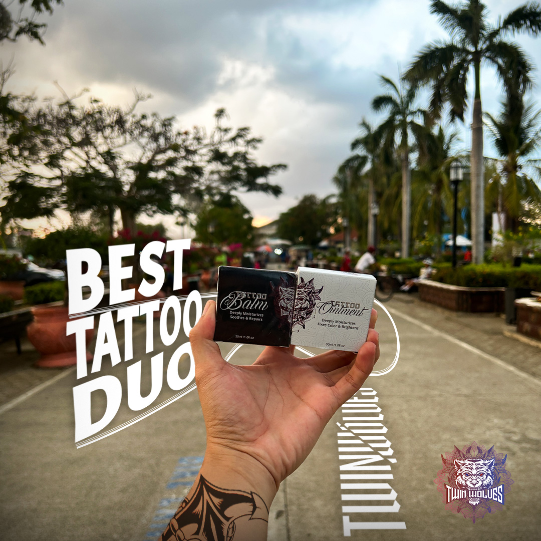 Twin Wolves Luxury Tattoo Aftercare Duo | Heals, Restores, Revitalizes ...