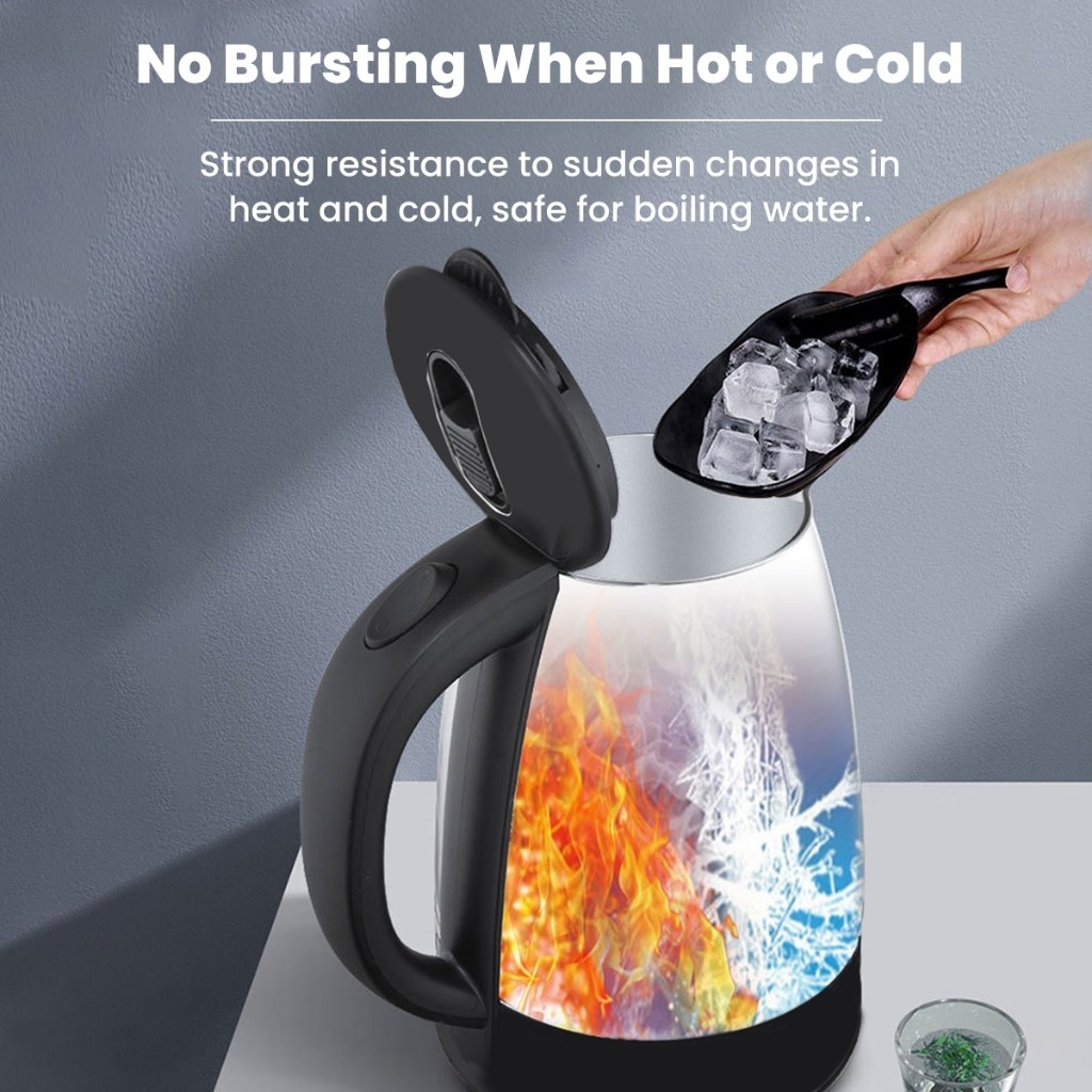 Electric Kettle 2L 1500W High Power Fast Heating Home Anti Scalding ...