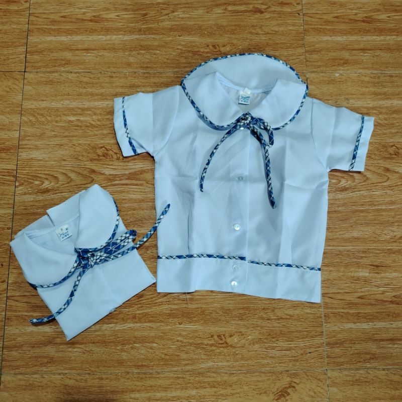 PIPING BLOUSE CHECKERD DONGGALO FOR SCHOOL UNIFORM KIDS GIRL TO TEENS ...