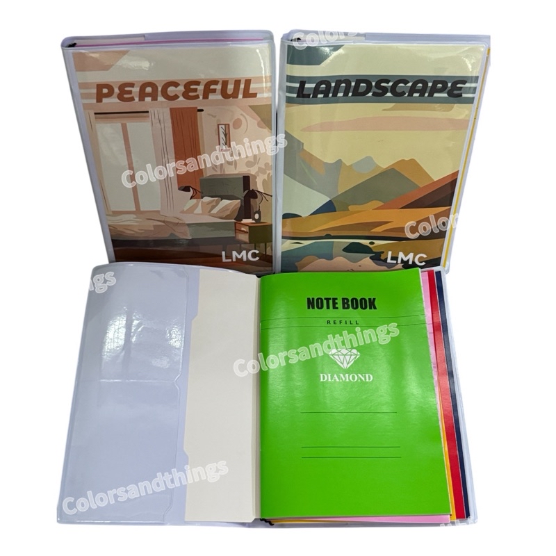 A5 Binder Notebook with 8 Division Fillers Inside with design | Shopee ...