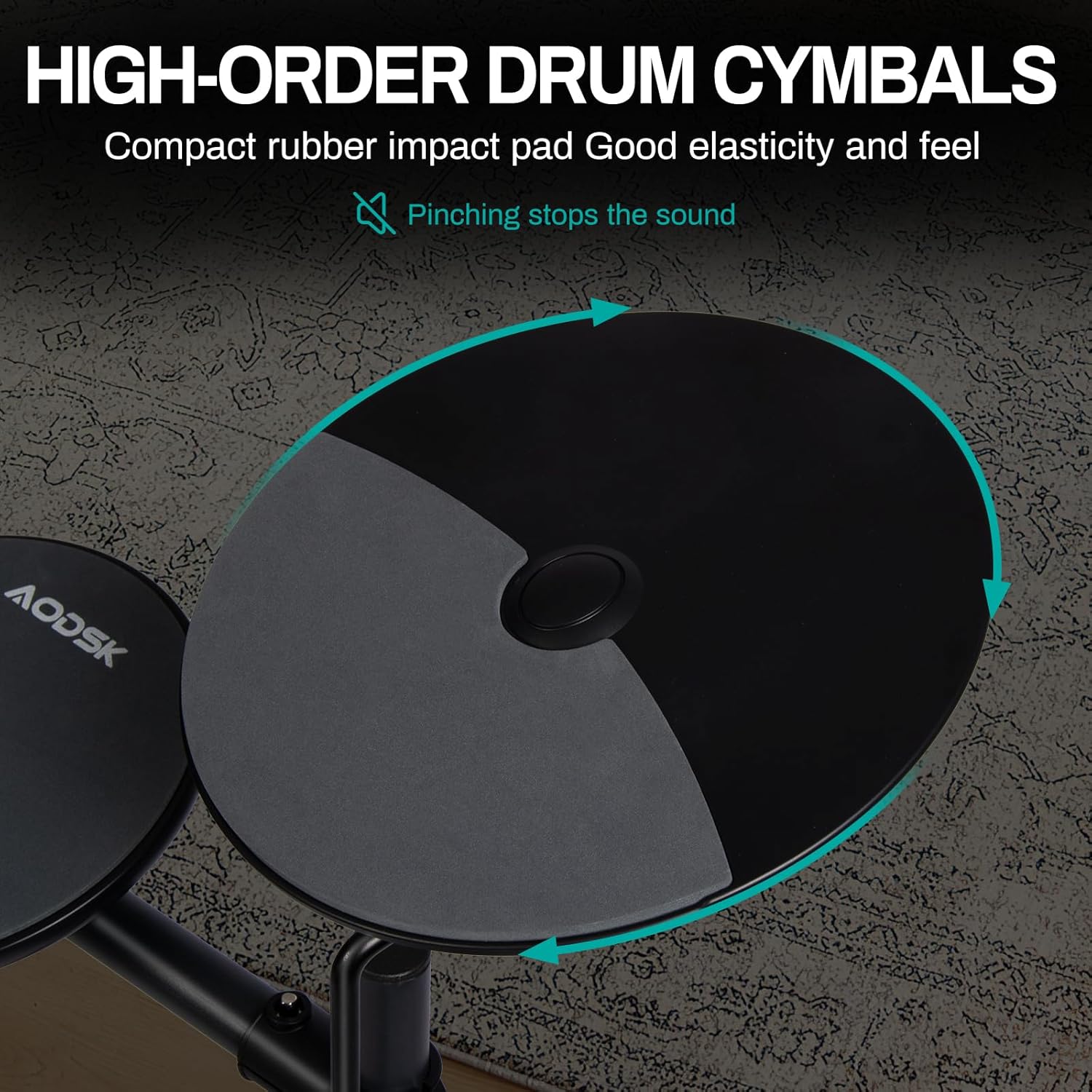 Portable Foldable Electric Drum Set |120 Sounds, 20 Drums, Realistic ...