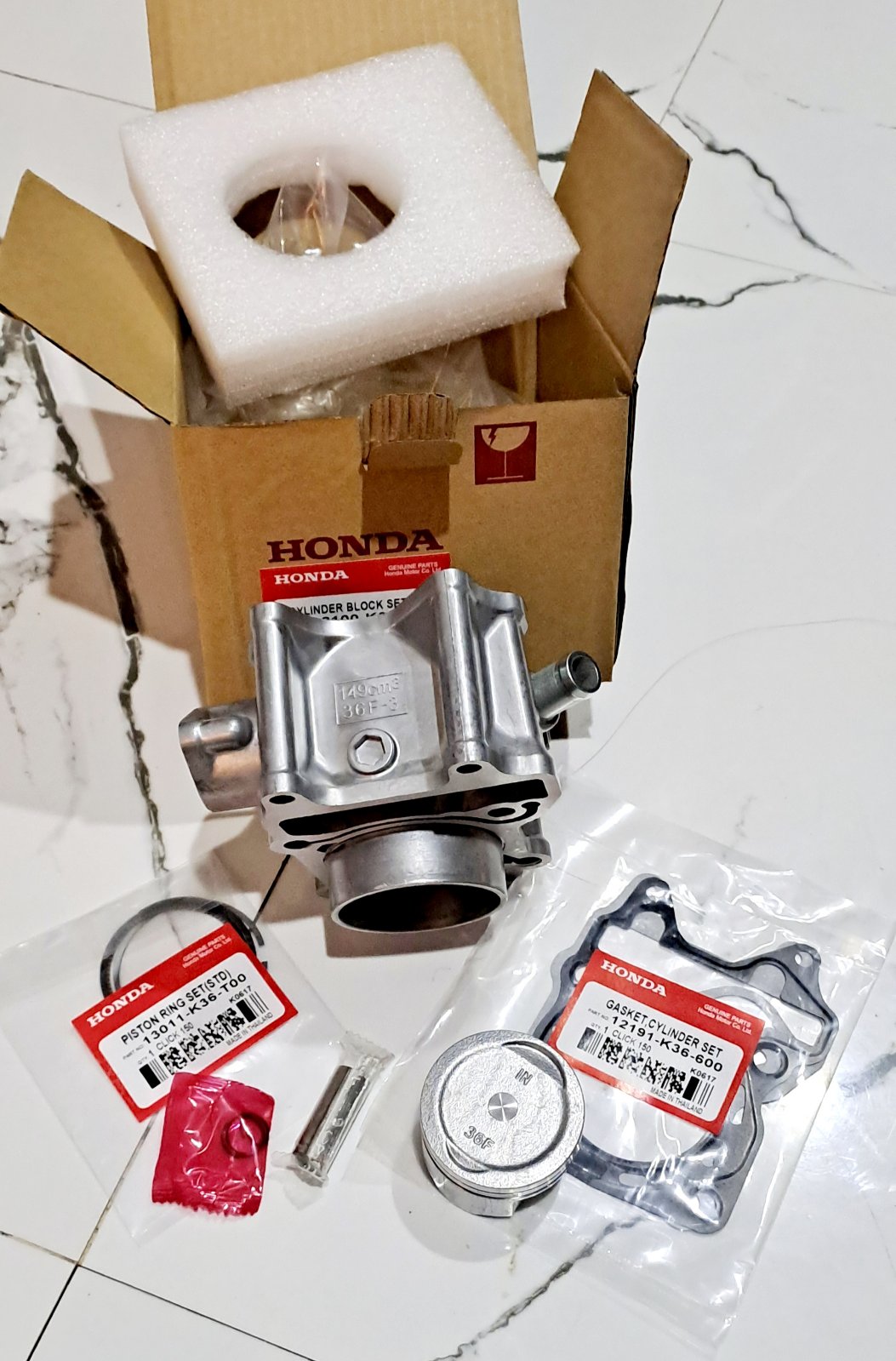 HONDA CLICK 150 V1/V2 HONDA ADV 150 AIRBLADE 150 CYLINDER BLOCK SET STD ...