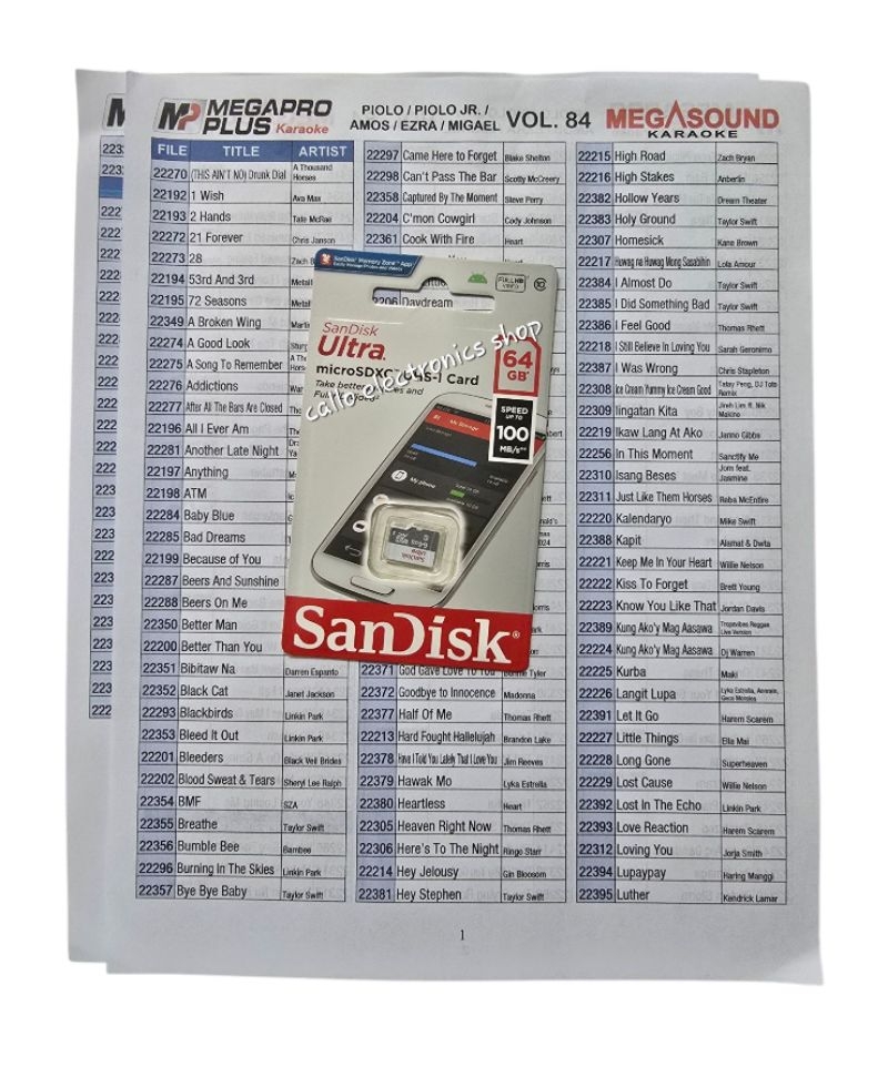 SD Card Only Volume 85 For Megasound Megapro Plus For MP-Piolo SD/MS ...