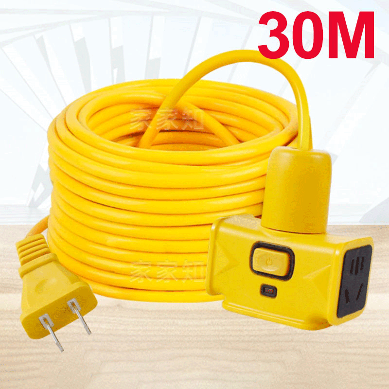 Heavy Duty Extension Cord Charging Socket Long Plug Row 5M/10M/20M/30M ...