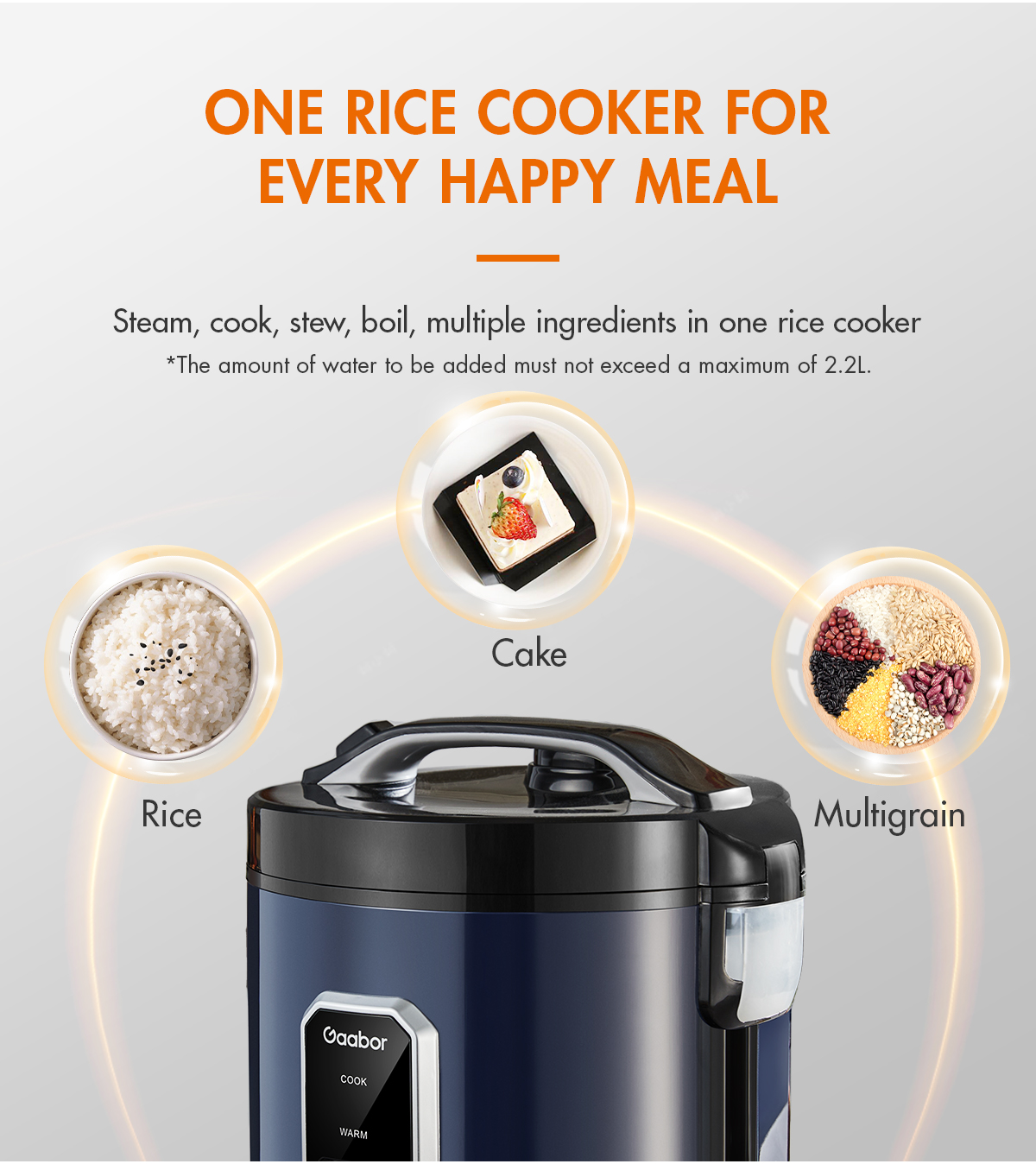 Gaabor Steaming Cooking Large Capacity Electric Multifunctional Fast ...