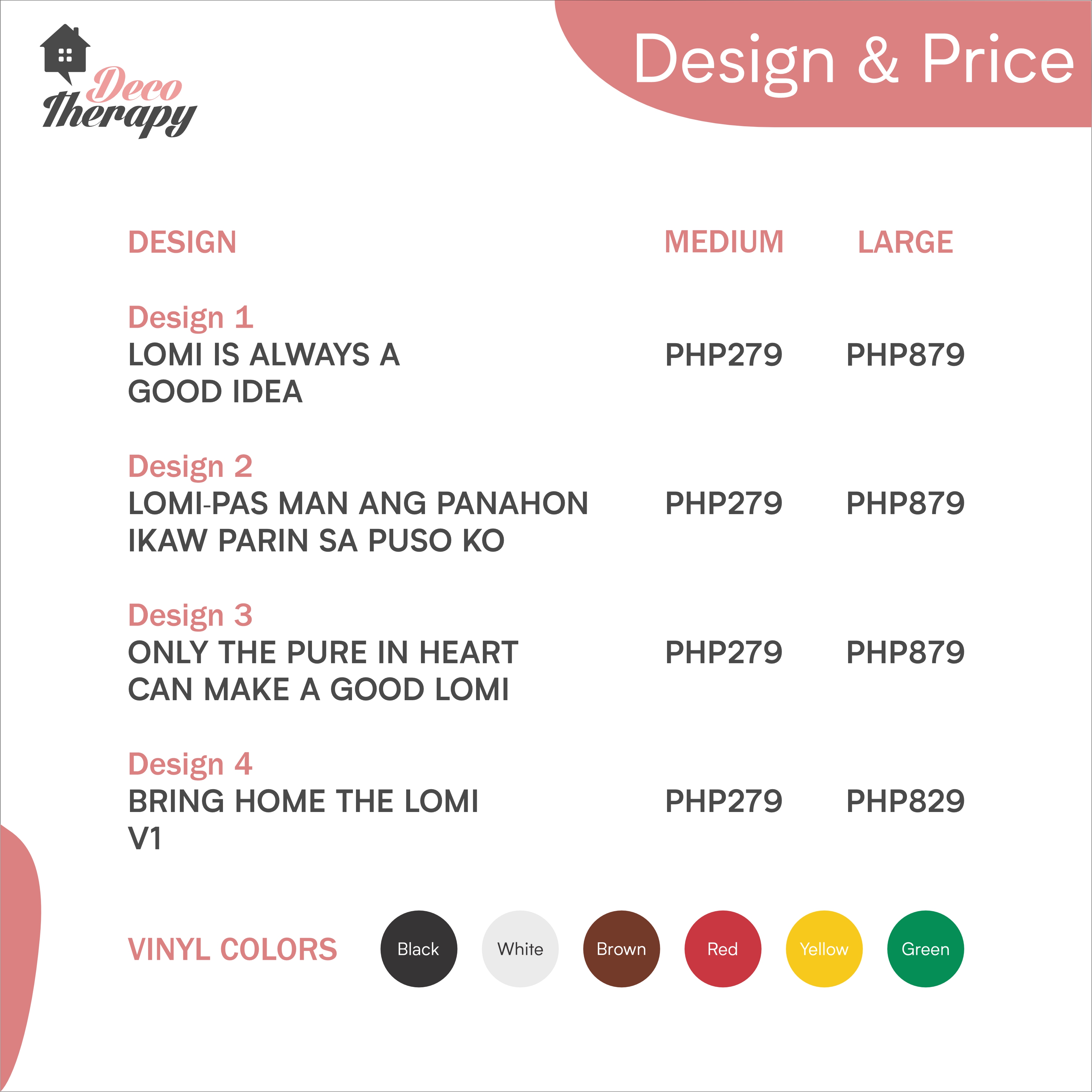 Lomi Is Always A Good Idea, Only The Pure In Heart, Bring Home Lomi Design Wall Sticker ...