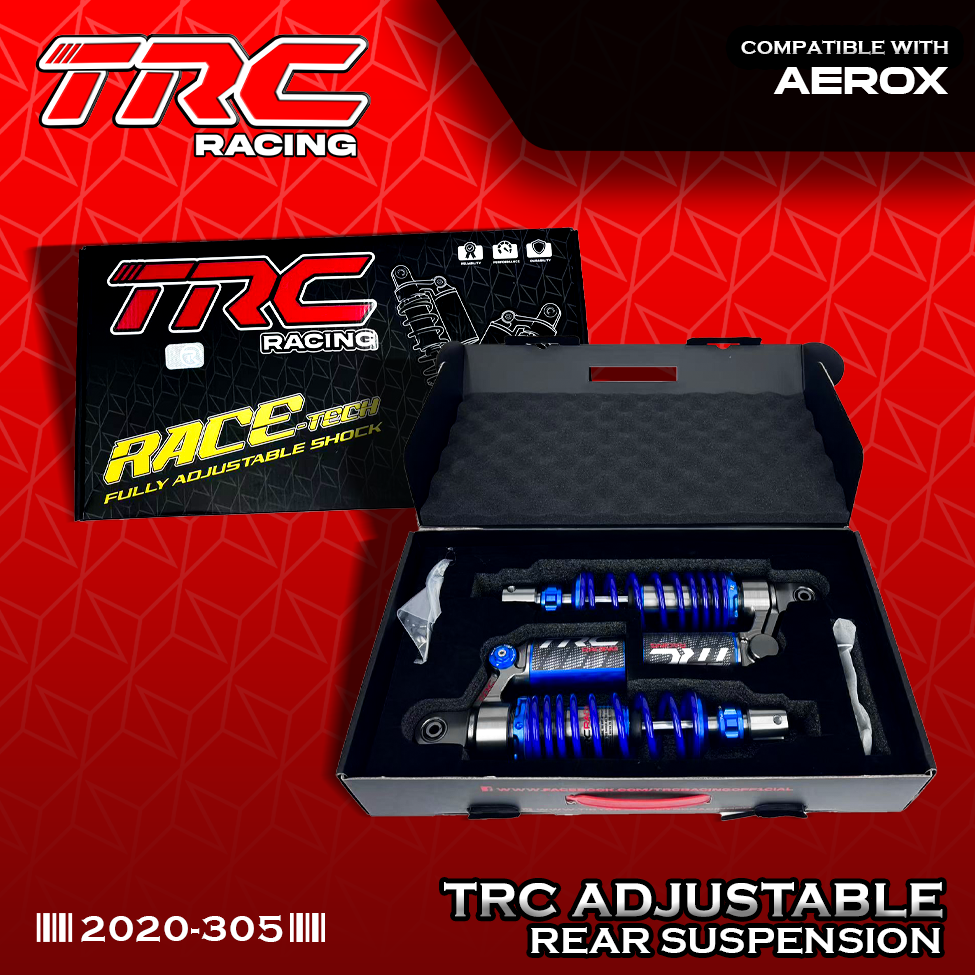 TRC Racing RACETECH-SERIES FULLY ADJUSTABLE 305MM REAR SHOCK SUSPENSION ...