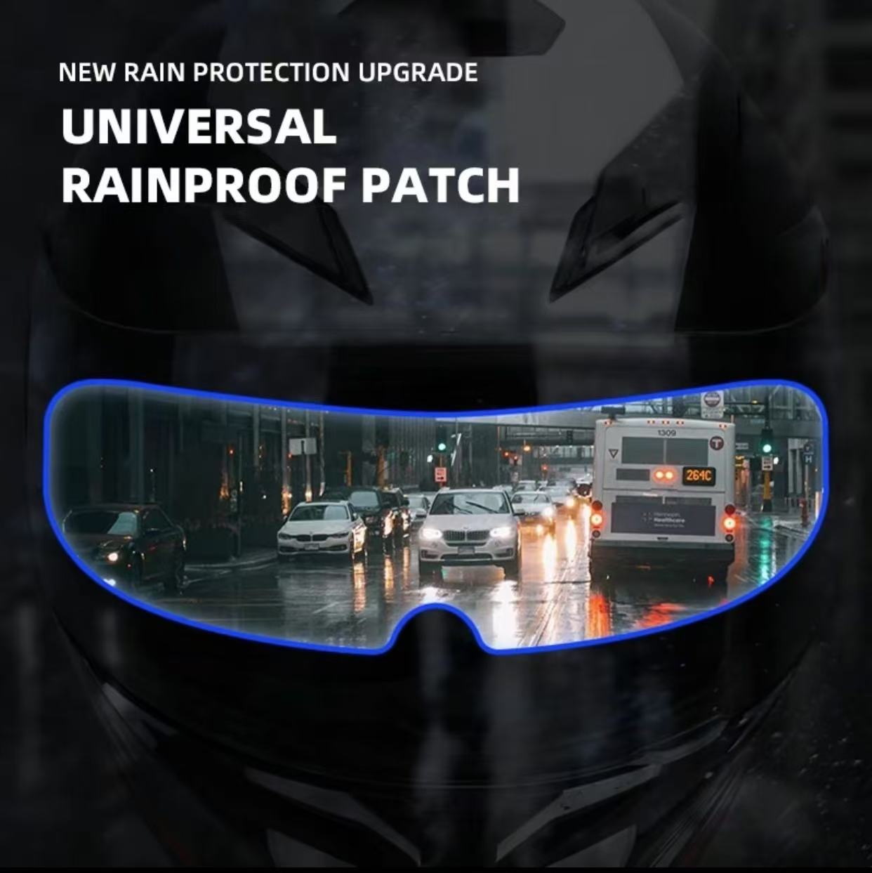 Universal Anti Rain Fog Film for Helmet Motorcycle Rainproof Motor ...