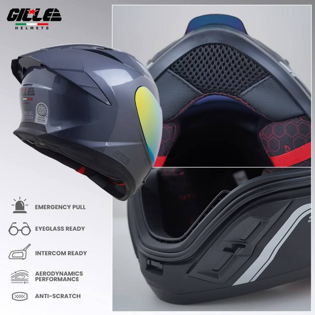 GILLE PHOENINX Modular Helmet Full Face Dual Visor Helmet For ...