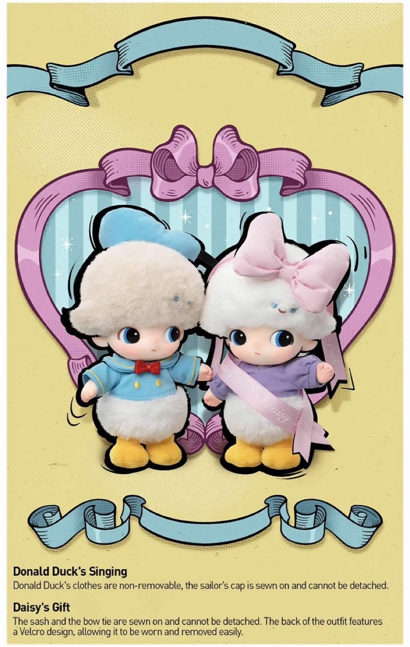 POPMART DIMOO World Disney Series Vinyl Plush Pendant DAISY GIFT PLUTO ...