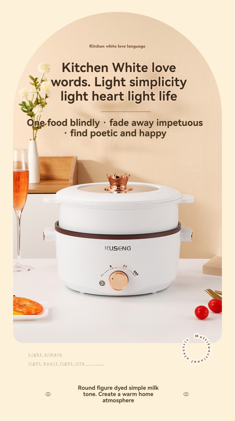 5L Large Capacity Multifunctional Electric Cooker Non-Stick Pot 26CM ...