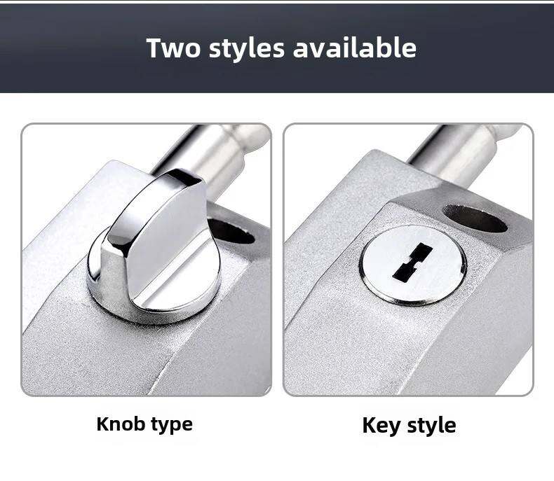 Hoba Aluminum Alloy Floor-standing Mortise Lock Glass Door Spring Bolt ...