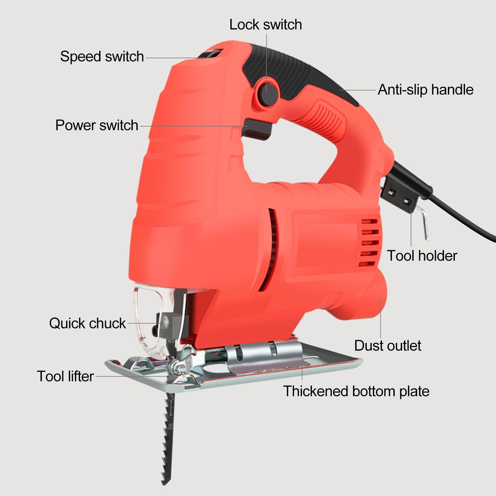 [Lifetime Warranty]Jigsaw Power Tool Heavy Duty Electric Saw Wood ...