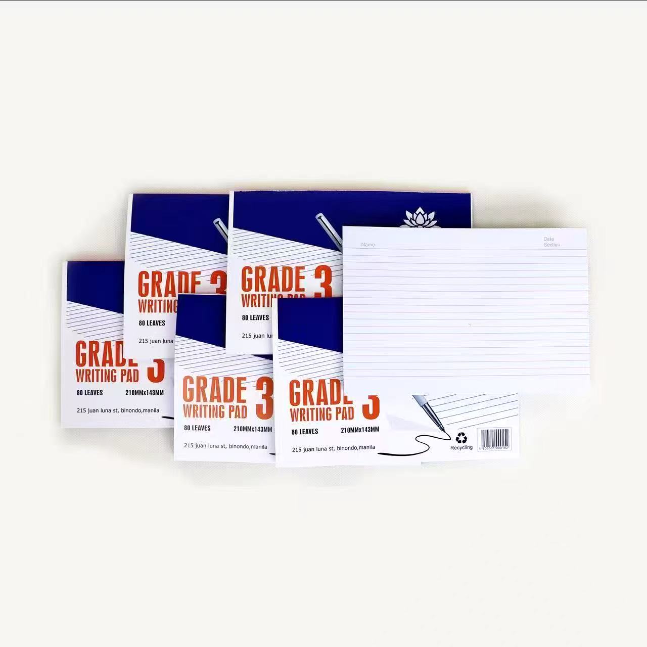 10pc set school elementary writing pad ,grade 1 to grade 4 available ...