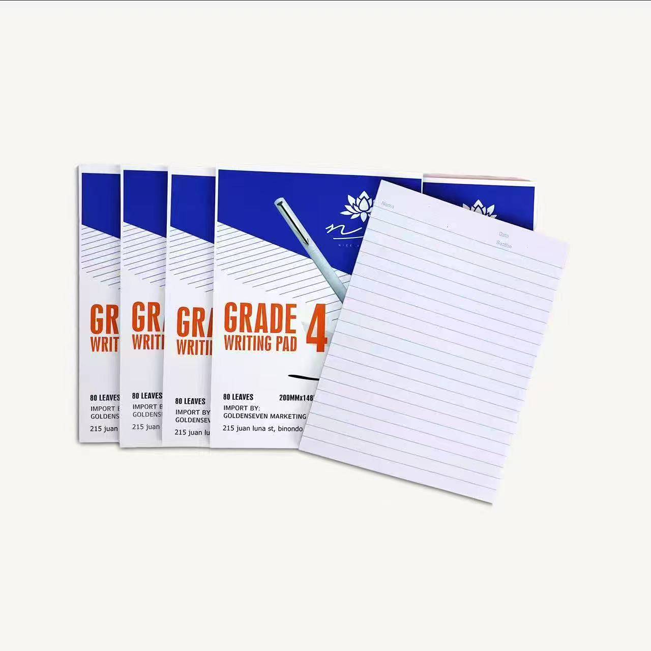 10pc set school elementary writing pad ,grade 1 to grade 4 available ...