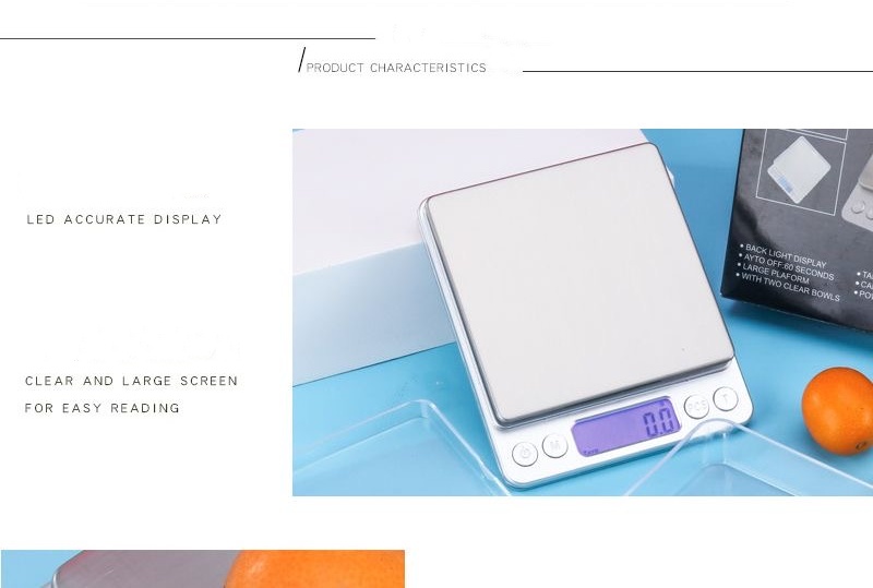 3kg/0.1g Electronic scale baking kitchen scale household small gram ...