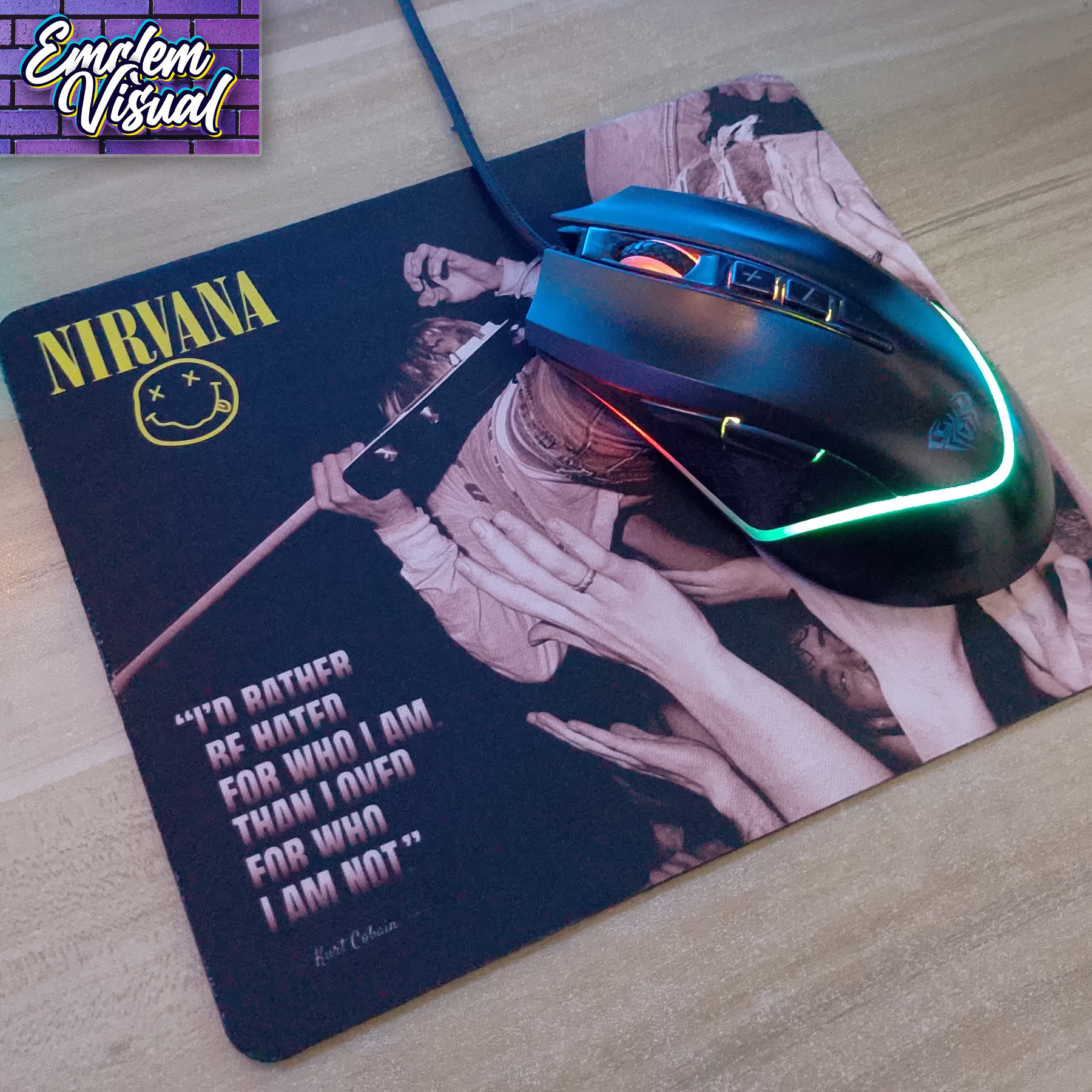 Mouse Pad (NIRVANA) grunge rockband alternative for pc computer laptop ...