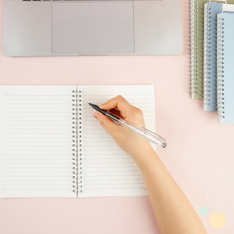 Deli 5PCS Thick A5 Spiral Notebook 60 Sheets Binder Notebook Student ...