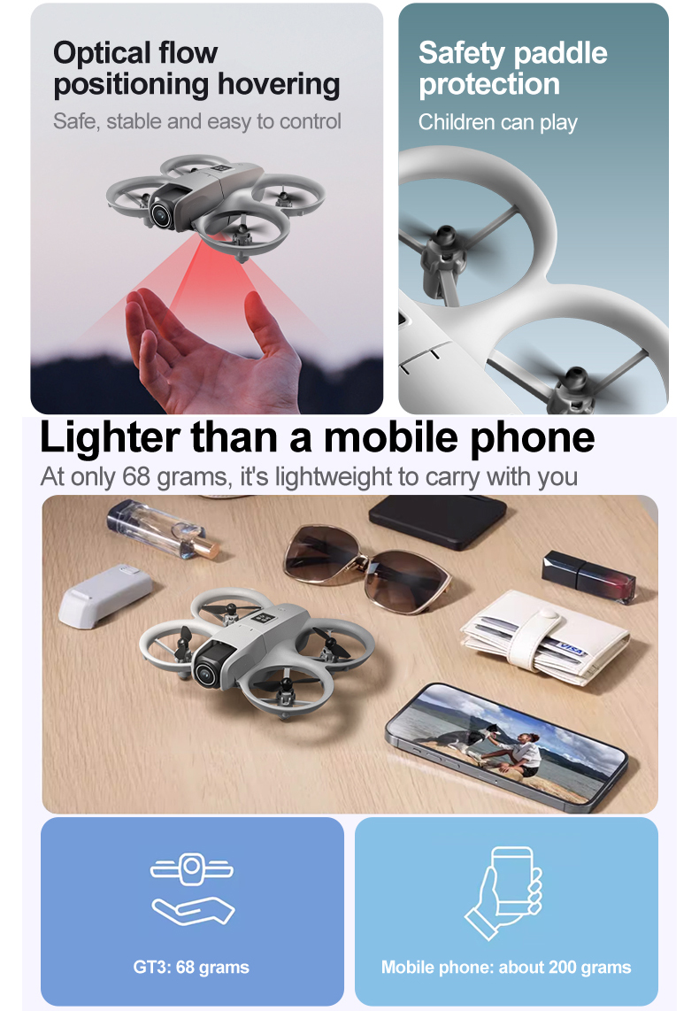 Drone 4K Dual Camera Dual Battery DJI Neo Wifi Optical Flow Obstacle ...