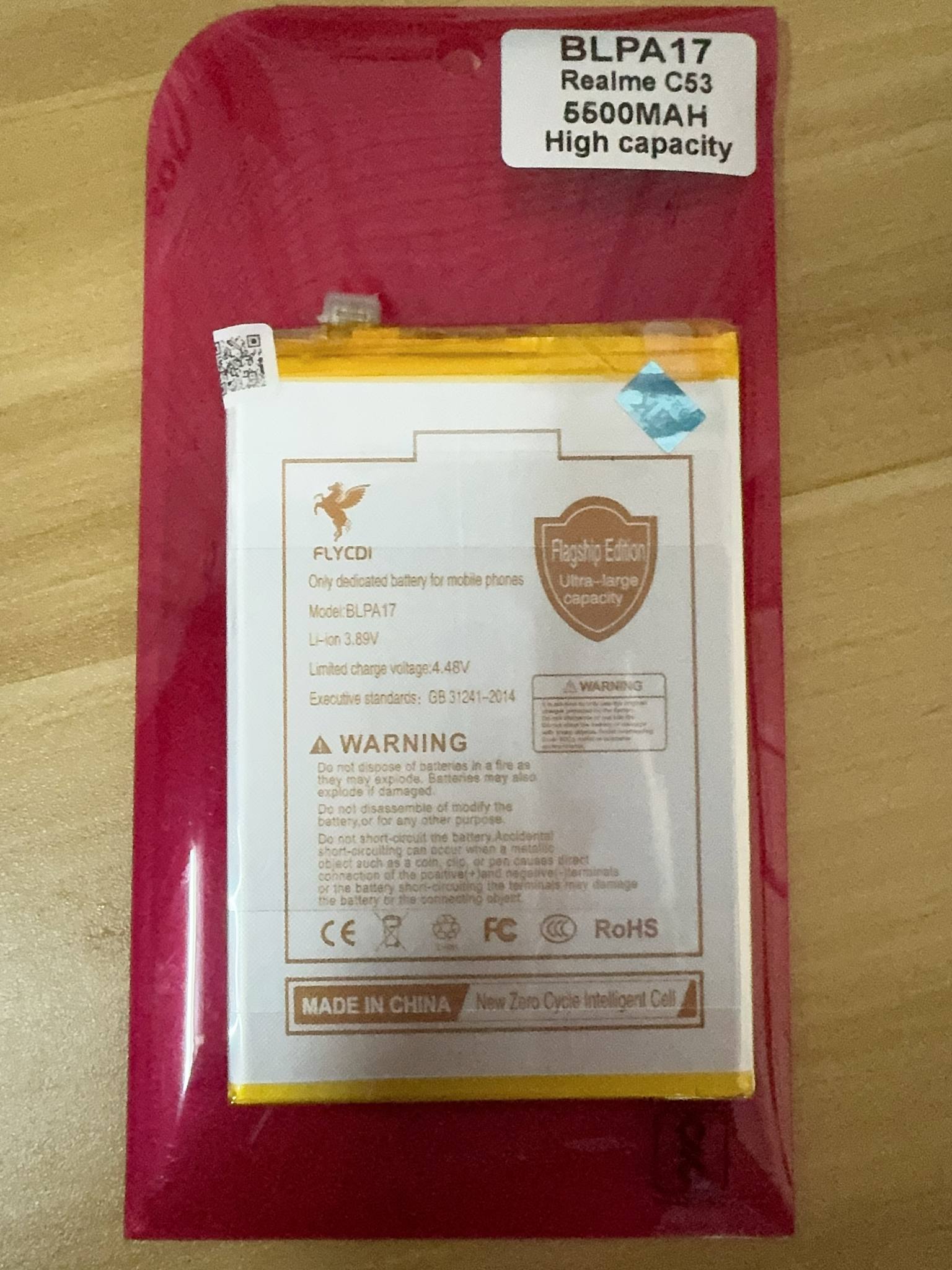 Flycdi BLPA17 battery for REALME C53 RMX3760 replacement phone ...