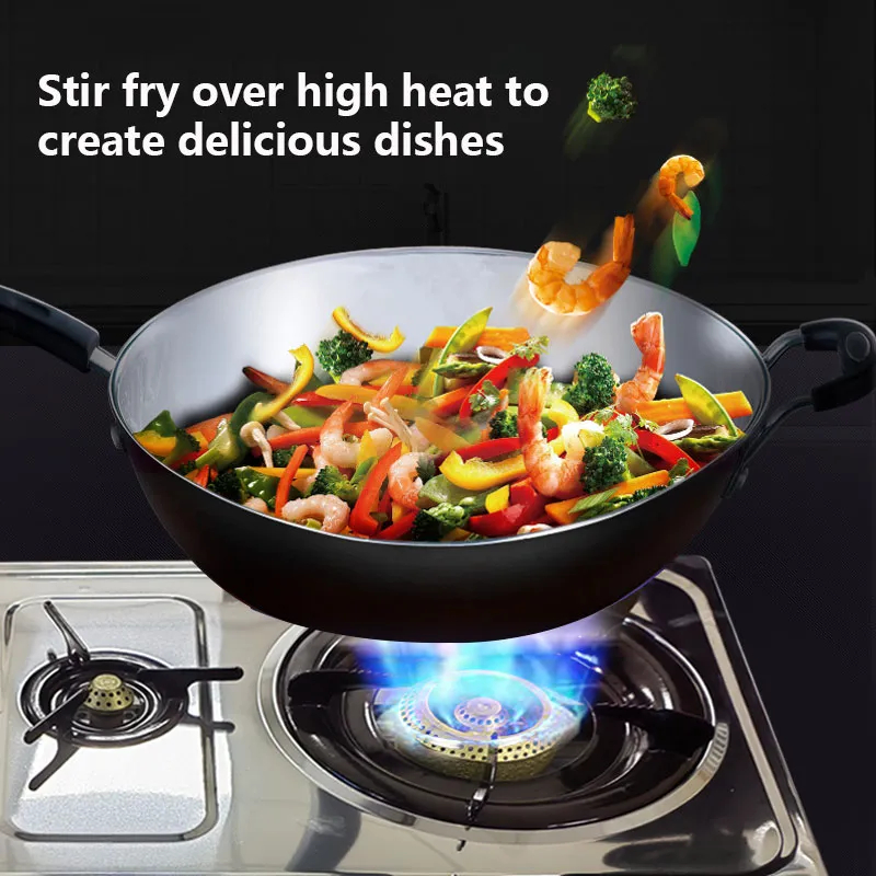 WISDOMMAN Three head gas stove desktop liquefied gas stove multi ...