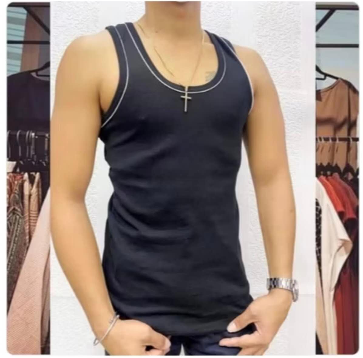 BUY 1 TAKE 2 BODYFIT MENS STRETCHABLE FREE SIZE SANDO GYM ASSORTED TANK ...