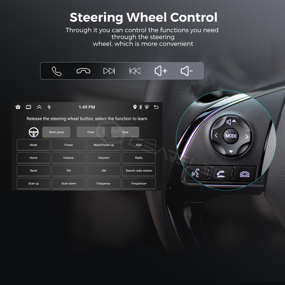 GEARELEC 7/9/10 Inch Android Head Unit Touch Screen Car Stereo With GPS ...