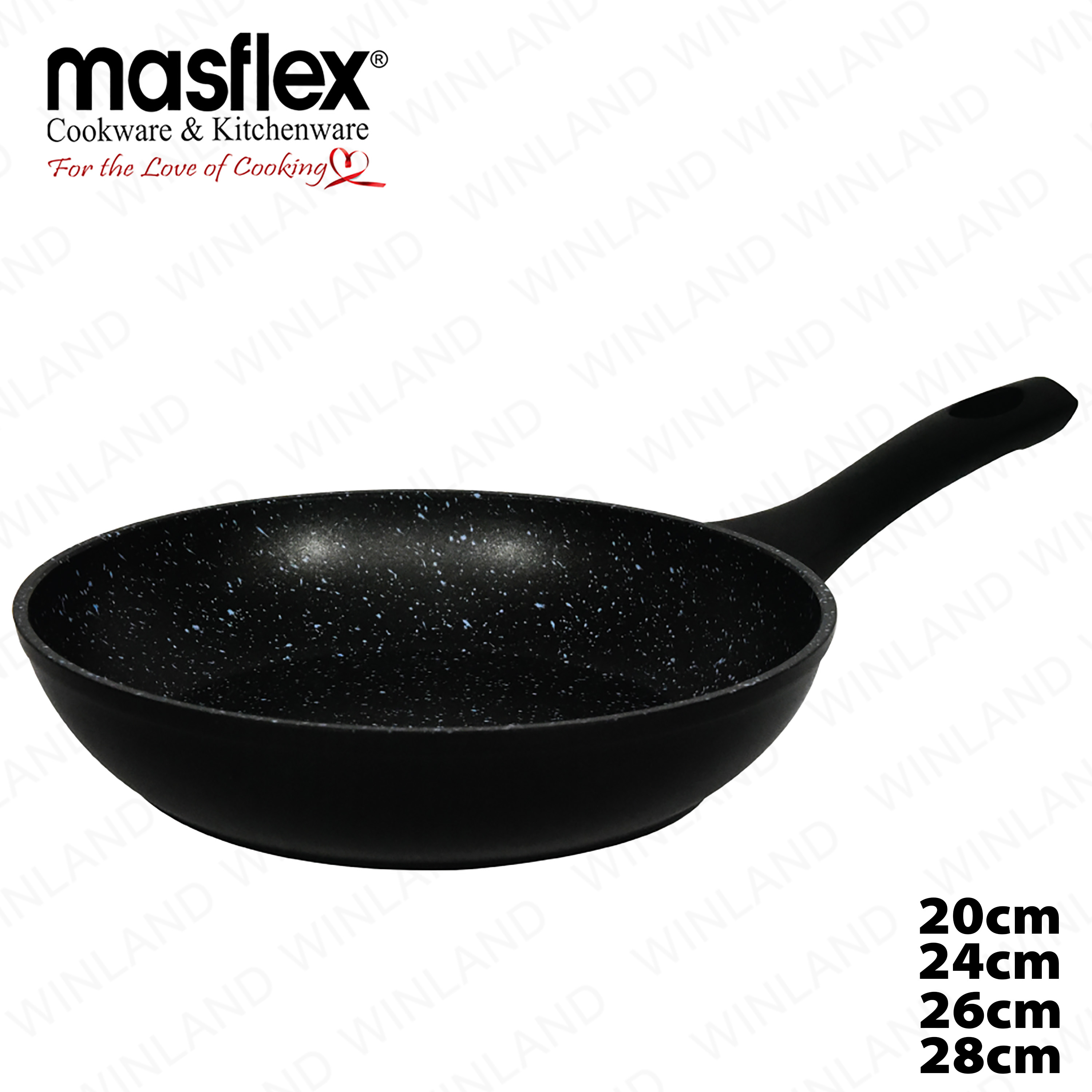 Masflex by Winland 20cm-28cm Galaxy Forged Frypan Non-Stick Induction ...