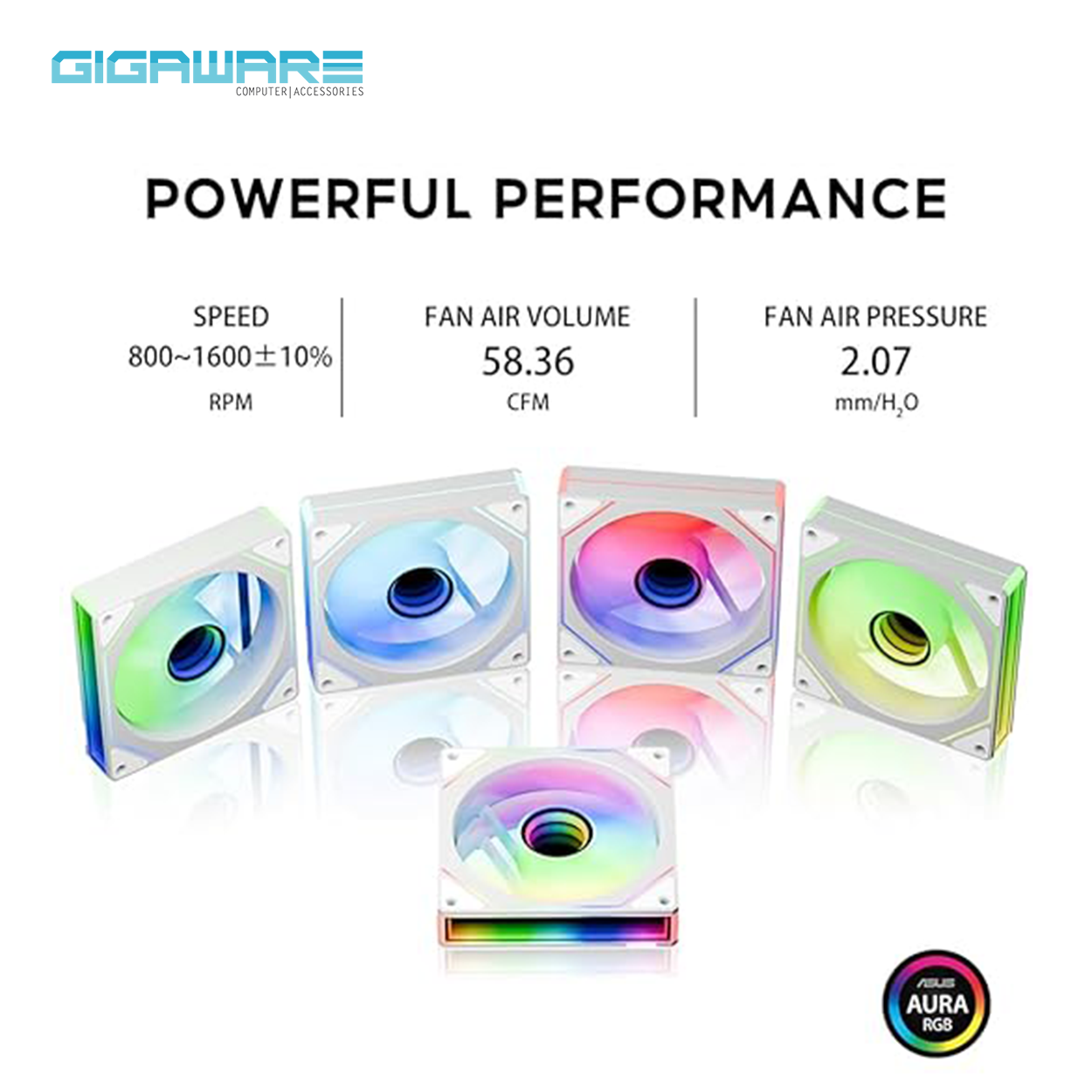 Jungle Leopard Prism 4 Max ARGB CPU Fan 120mm 4Pin+5V 3PIN Interface ...