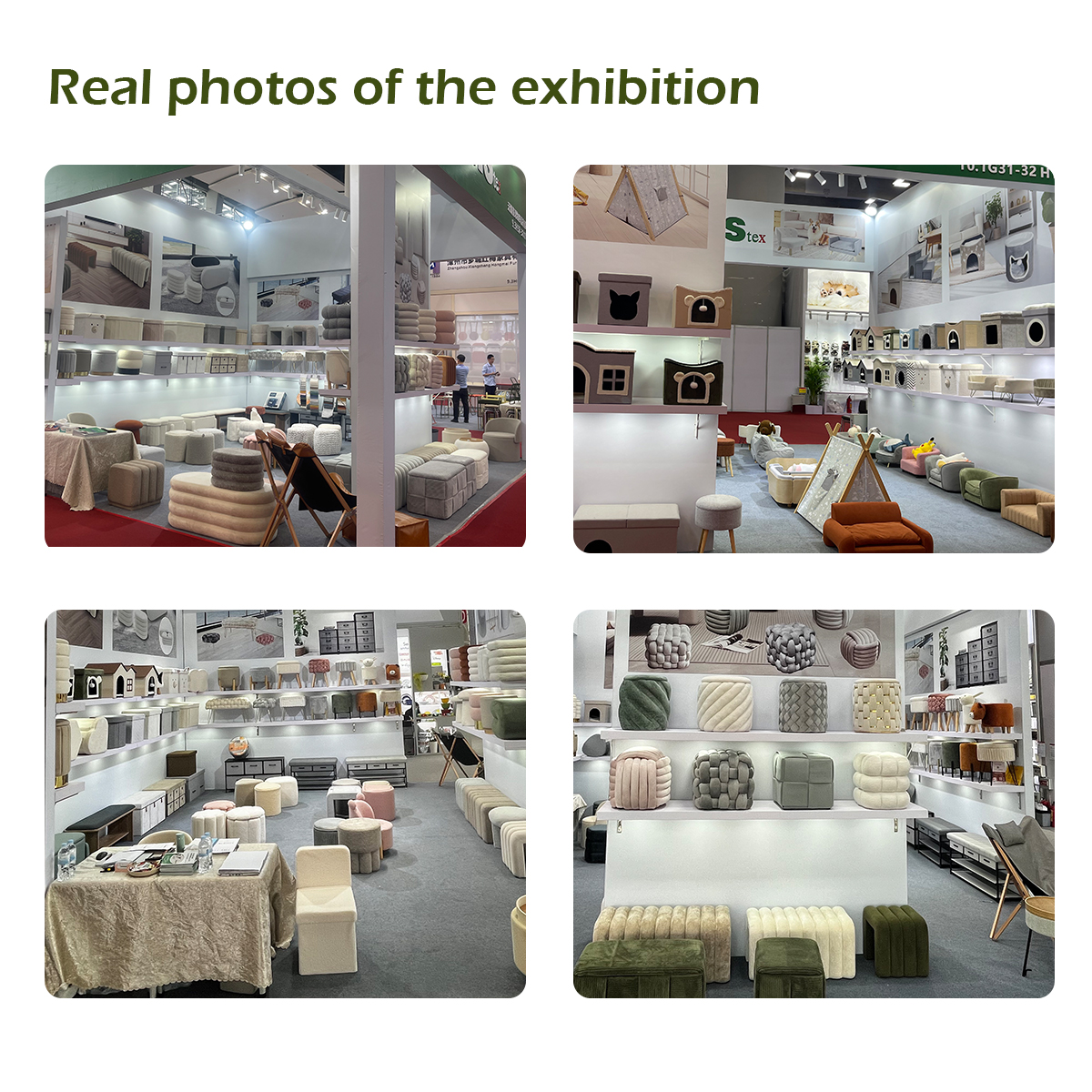 HStex U-shaped Vanity Stool Chair Room Make-Up Chair Stool Soft Foot ...