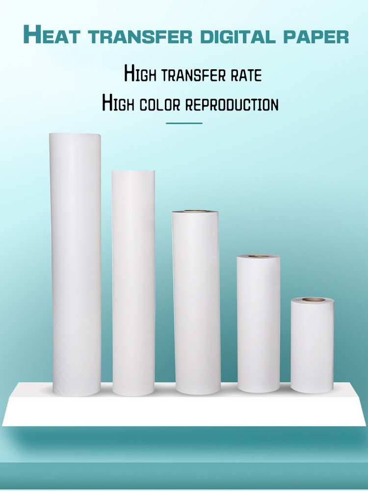 Heat transfer digital paper 36/44 inch sublimation paper roll (100Gsm ...