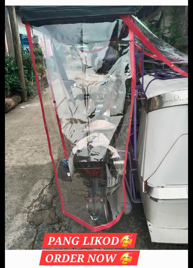 TRICYCLE COVER TRANSPARENT GAUGE 16 TRAPAL CLEAR W/ FREE ROPE PANG ...