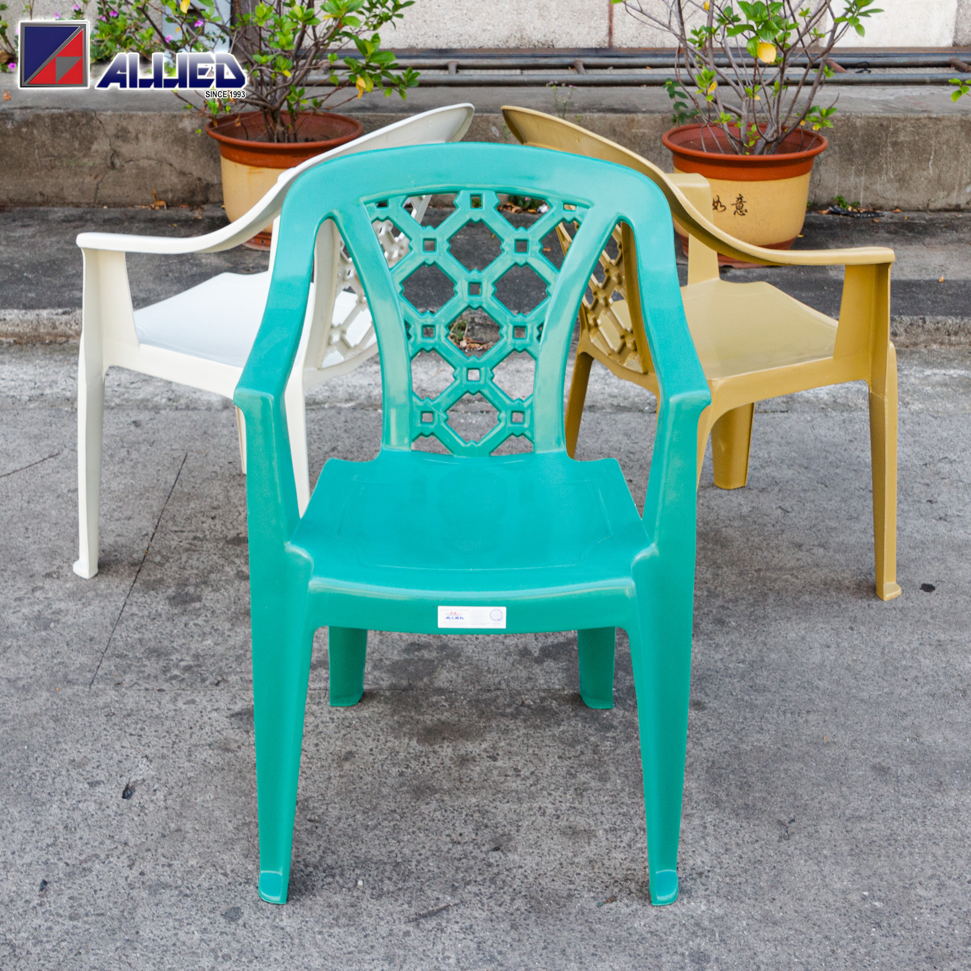 Allied Monobloc Plastic Arm Chair Helena | Shopee Philippines