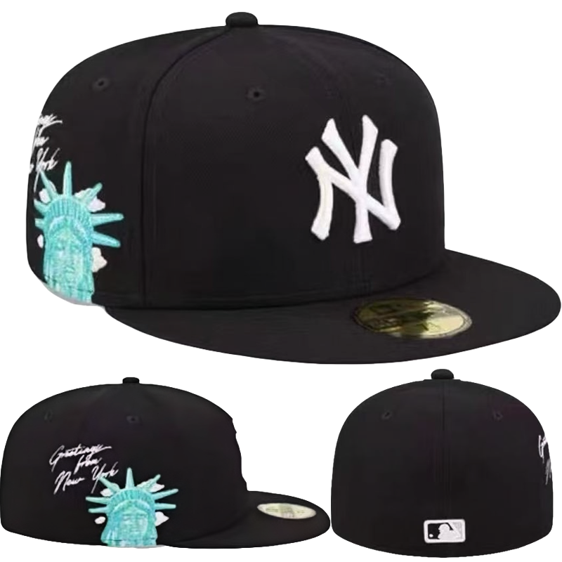 【COD】NY close cap vintage cap for men 7 size embroidery Logo trendy cap ...