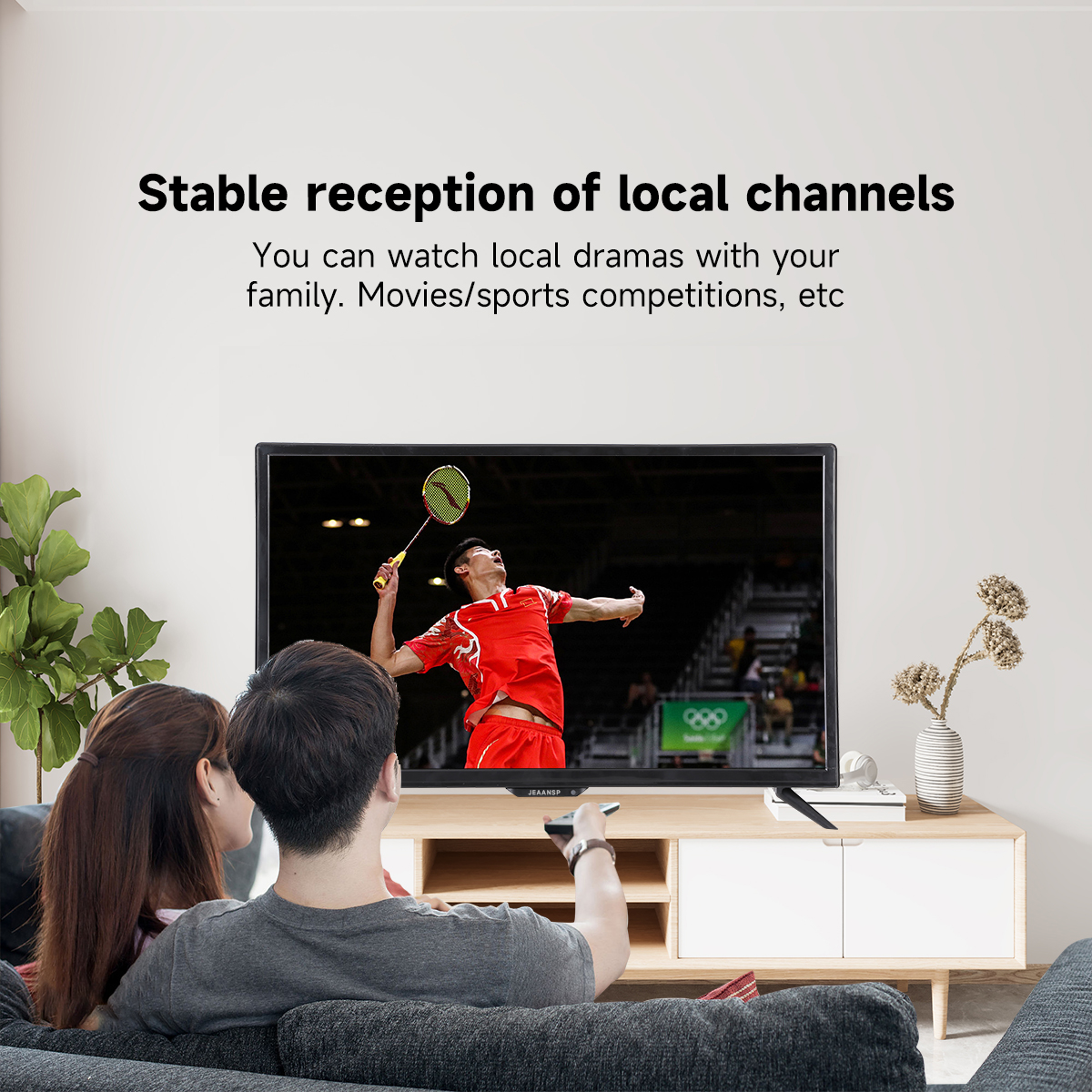 JEAANSP Digital TV 19 22 24 26 Inch+Smart BOX DTV 1080P ISDB-T2 Smart ...