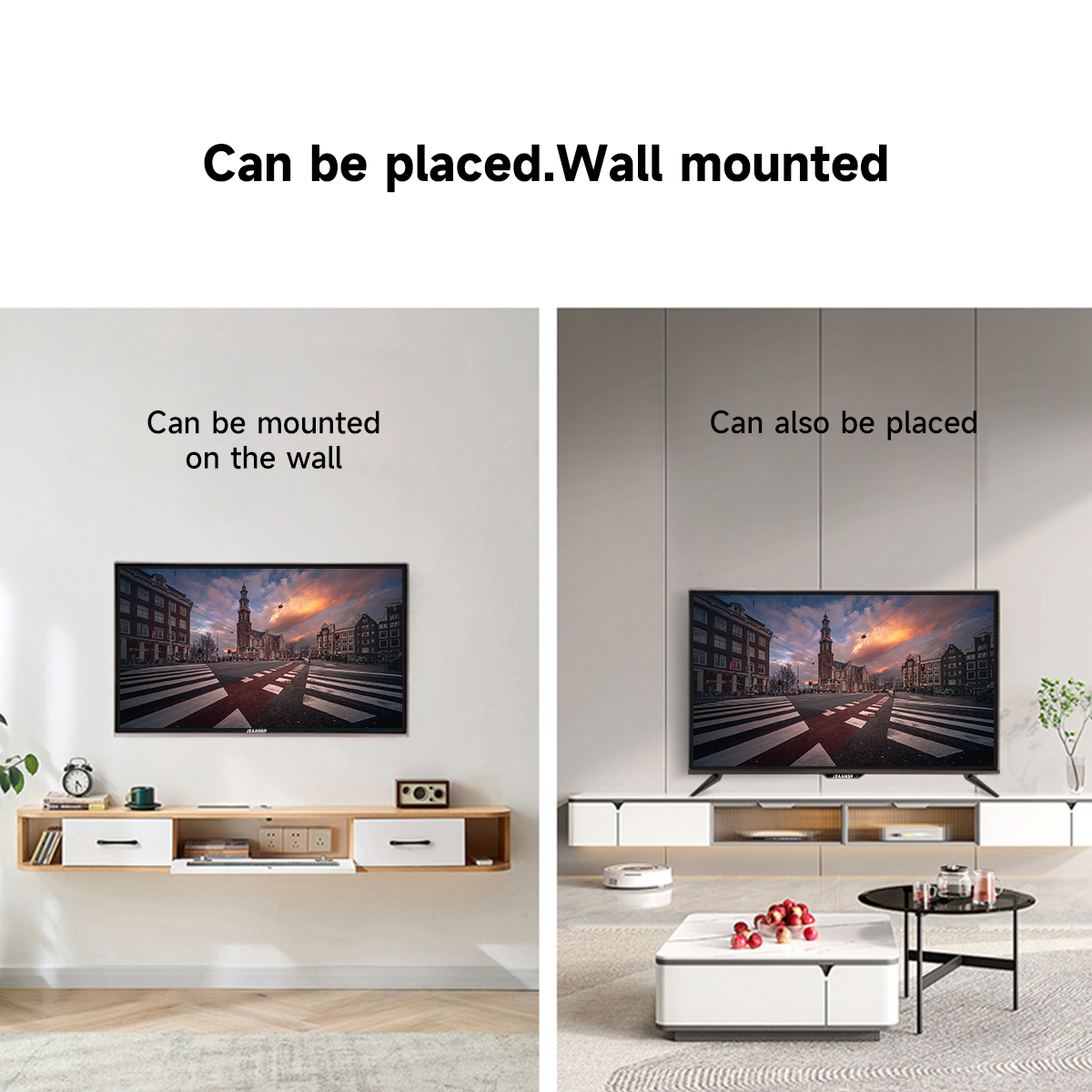 JEAANSP Digital TV 19 22 24 26 Inch+Smart BOX DTV 1080P ISDB-T2 Smart ...