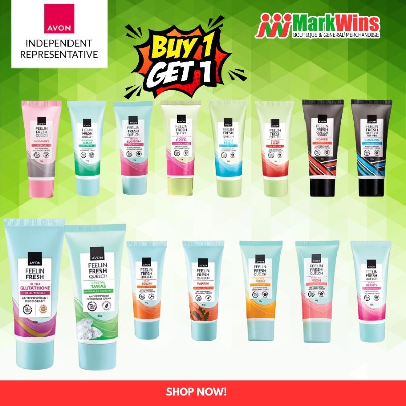 AVON Feelin Fresh Quelch Deodorant Buy 1 Take 1 AntiPerspirant ...